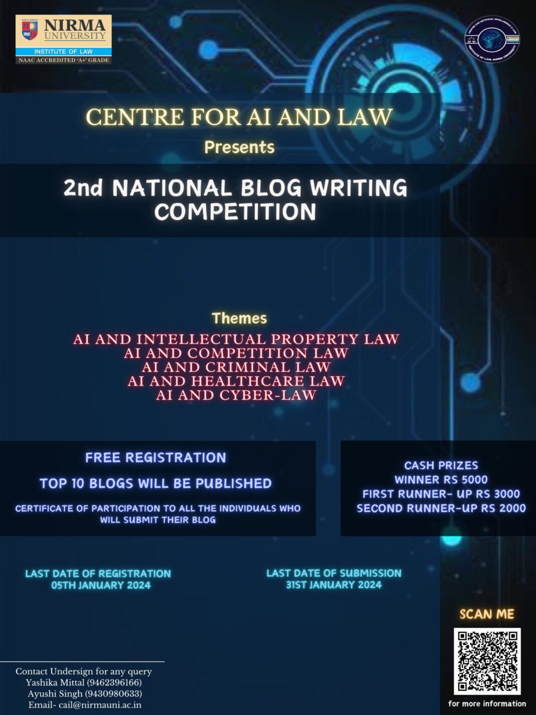 2nd National Blog Writing Competition by Centre for AI and Law ...
