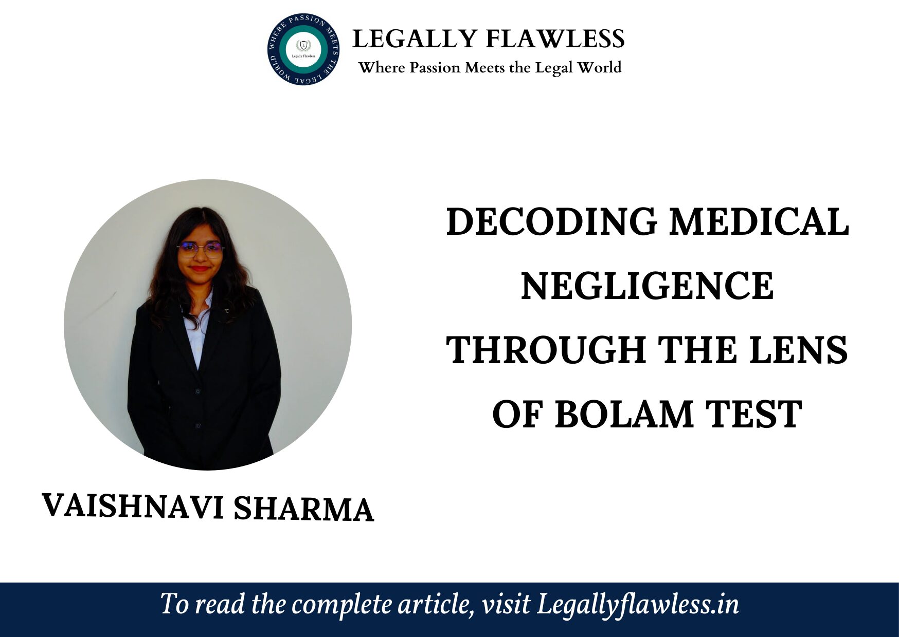 Decoding Medical negligence through the lens of Bolam Test - Legally ...