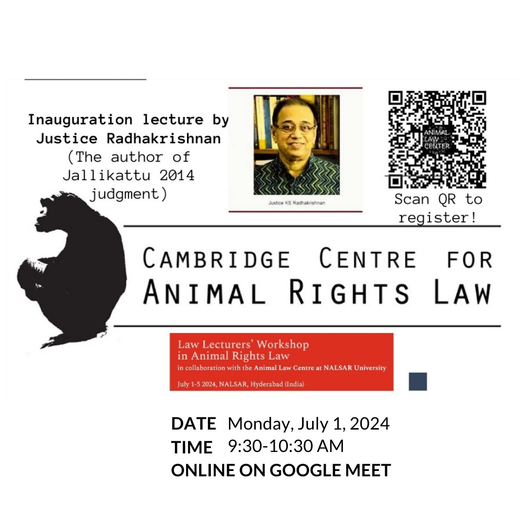 Inaugration Lecture by Justice Radhakrishnan: Cambridge Centre for ...