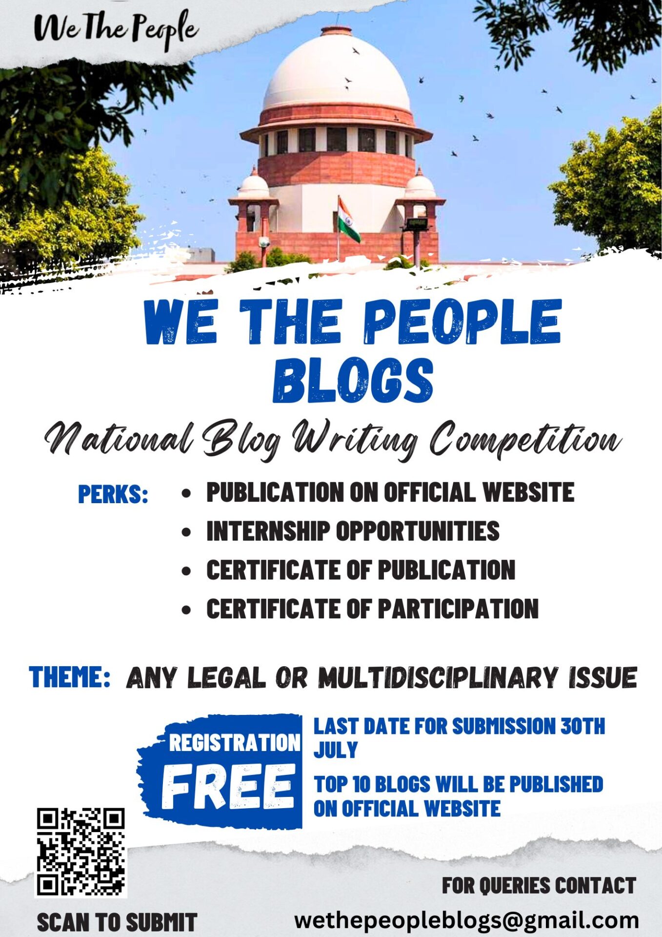 National Blog Writing Competition by WE THE PEOPLE: Submit by 30th July ...