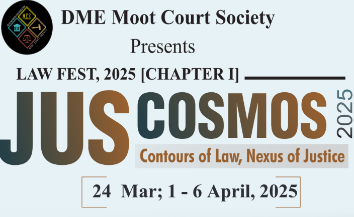 Delhi Metropolitan Education organises JusCosmos 2025: Contours of Law ...