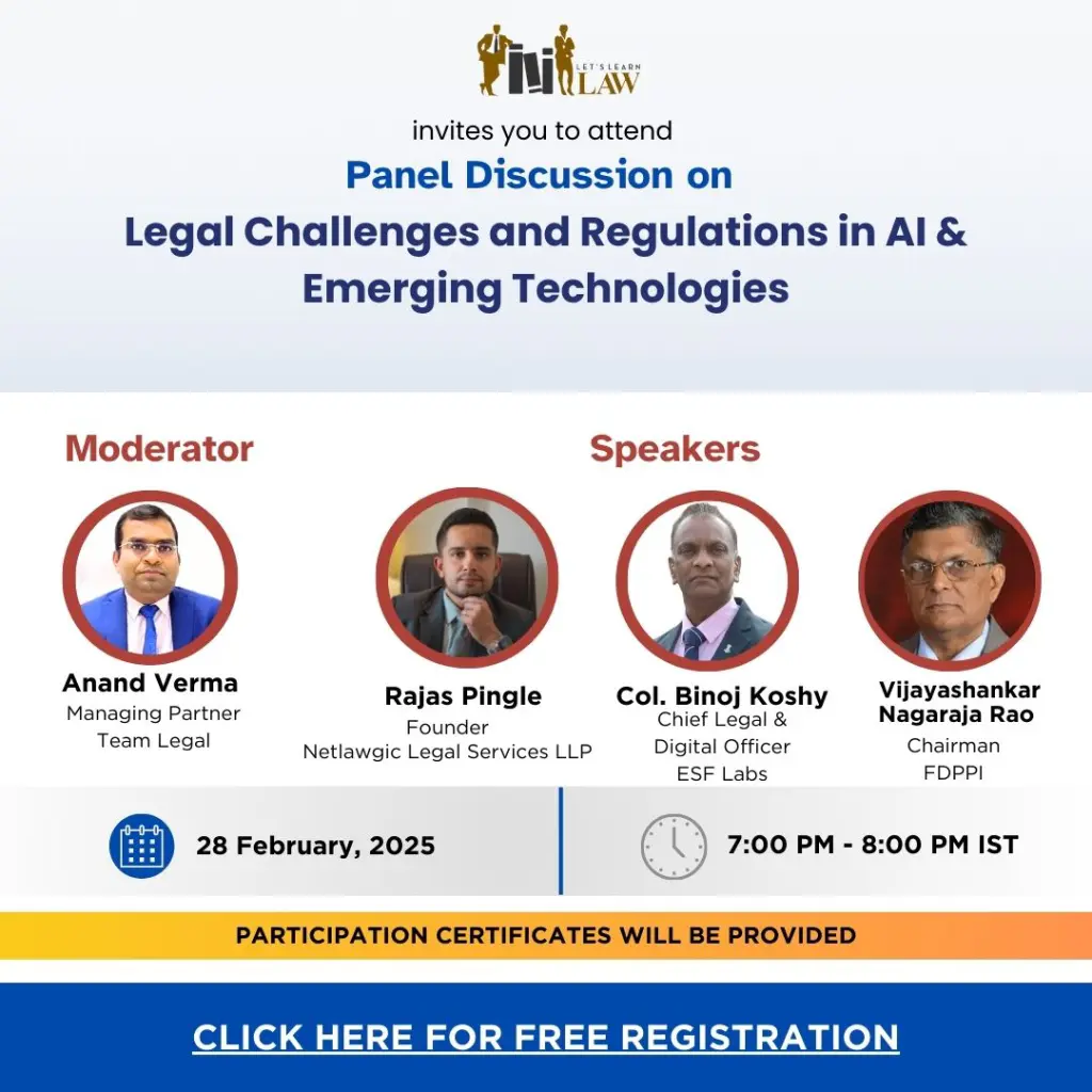 Panel Discussion on Legal Challenges and Regulations in AI and Emerging ...