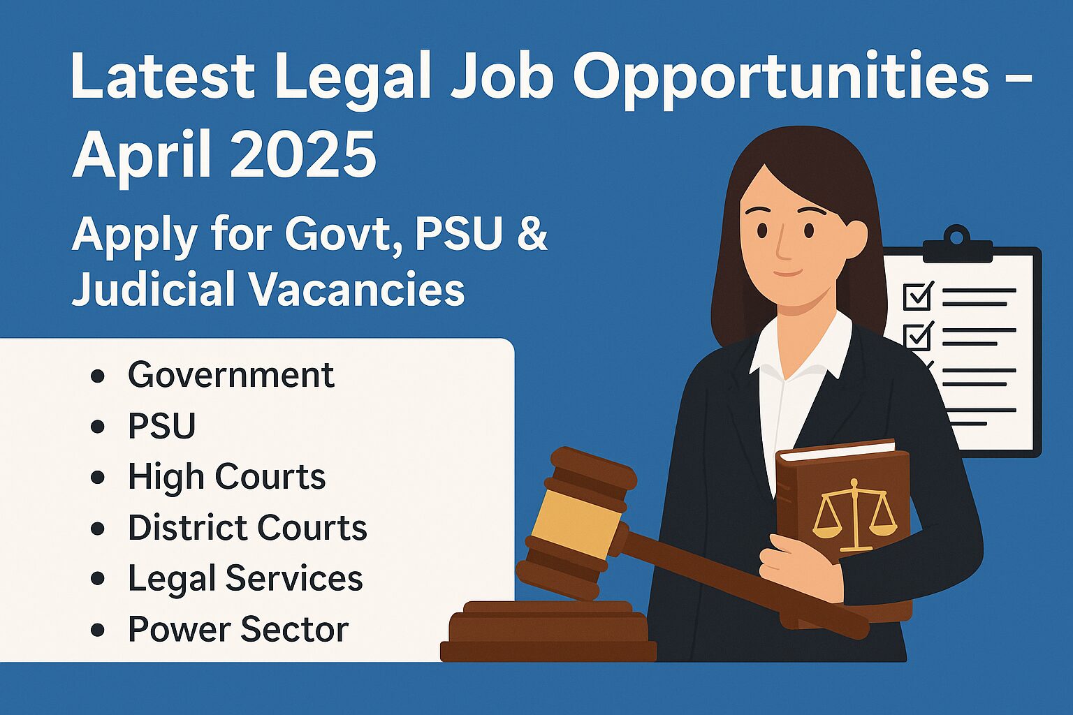 Latest Legal Job Opportunities – May 2025 | Apply for Govt, PSU ...