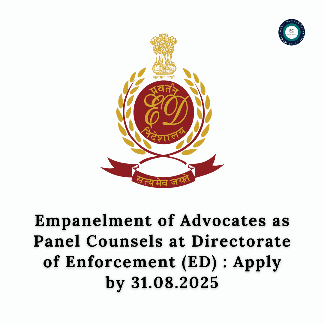 Empanelment of Advocates as Panel Counsels at Directorate of ...