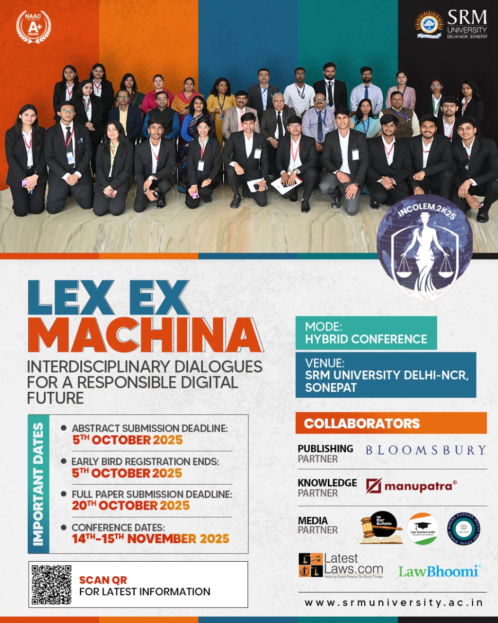 International Conference on Lex Ex Machina: Interdisciplinary Dialogues for a responsible ...