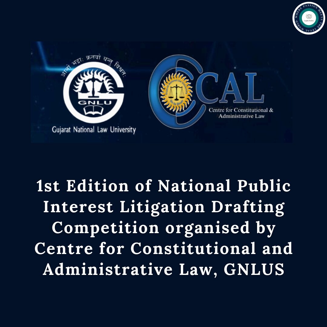 1st Edition of National Public Interest Litigation Drafting Competition ...