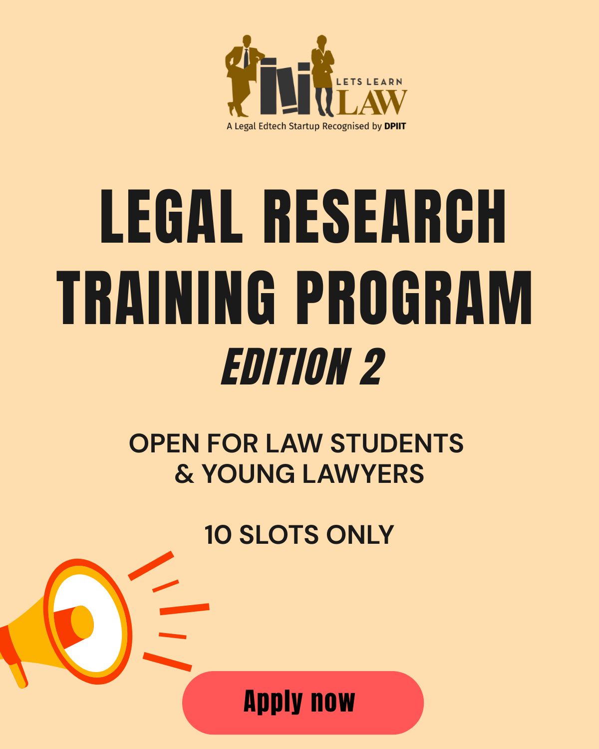 Legal Research Training Program by Lets Learn Law (1 Month) : Apply by ...
